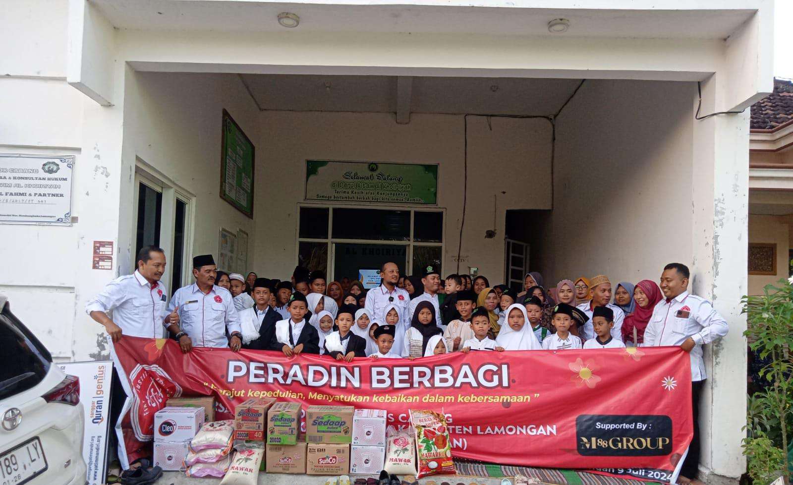 Rapotan Anak Sanggar X PERADIN Lamongan Berbagi